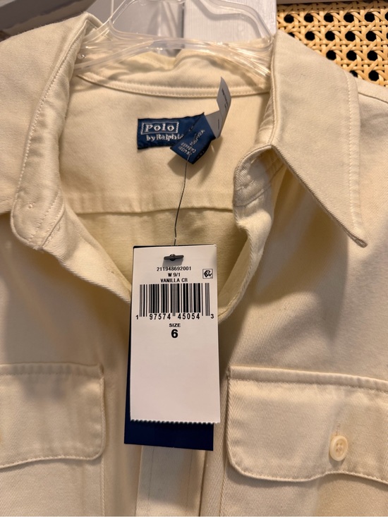Polo Ralph Lauren | Dresses | Polo By Ralph Lauren Cream Buttonup Shirt ...